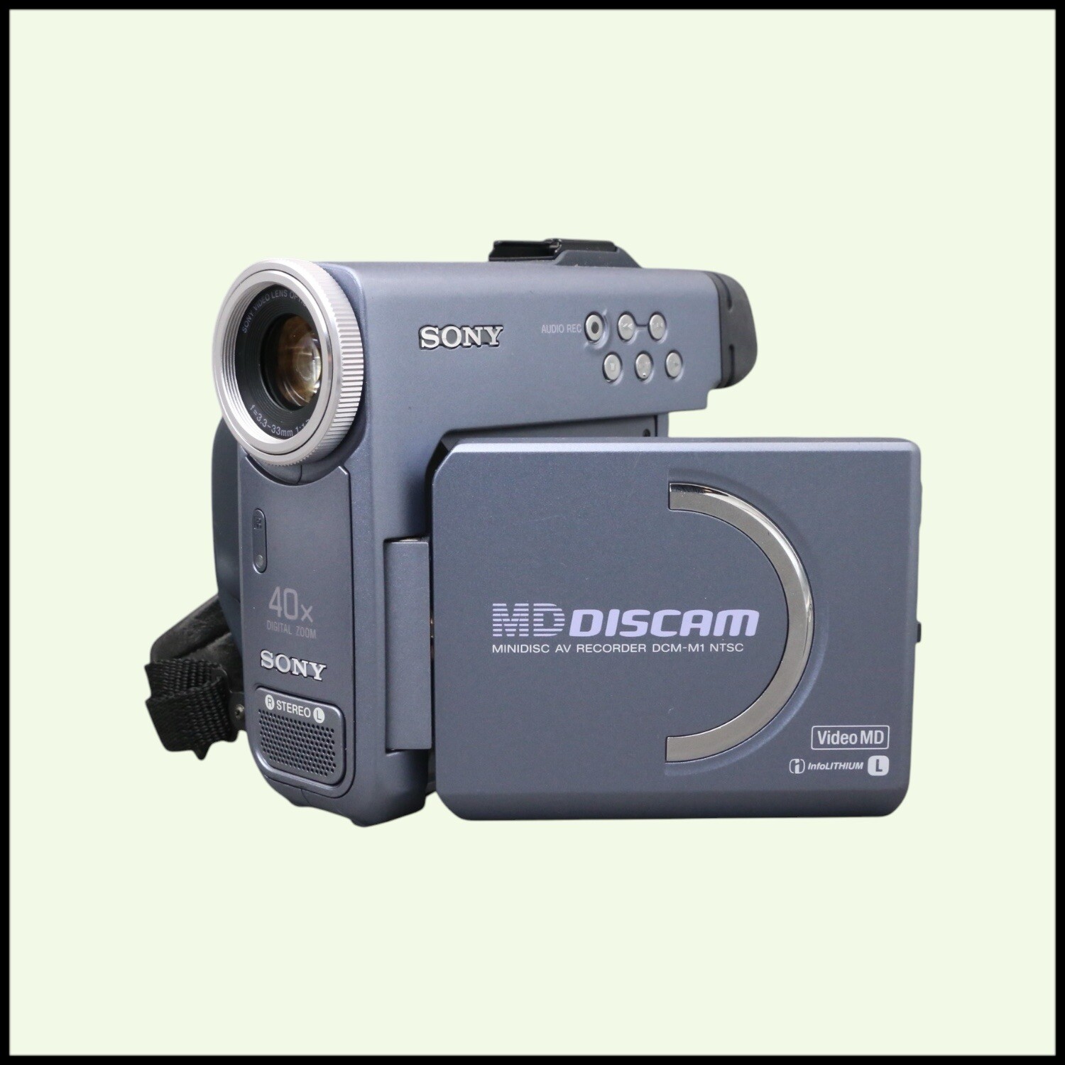 SONY MD DISCAM MiniDisc AV Recorder DCM-M1 NTSC Ultra Rare Tested ...