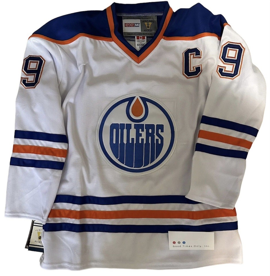 Wayne Gretzky Edmonton Oilers CCM Throwback Jersey - White (Men's Sizes ...