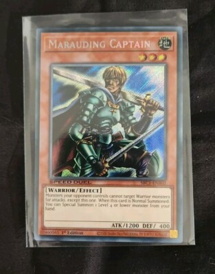 Marauding Captain ERROR HOLO BLEED YU-GI-OH! TCG Card SBC1-ENB02 Secret ...