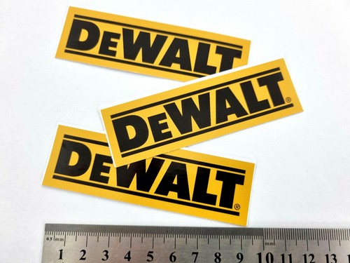 X3 DeWALT POWER TOOLS STICKER 100mm 7 year UV vinyl FREE DELIVERY | eBay