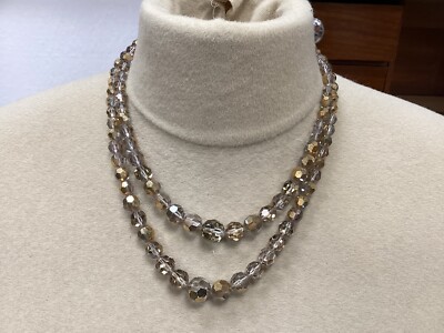 Jolie Collier Avec Boules De Verres | eBay