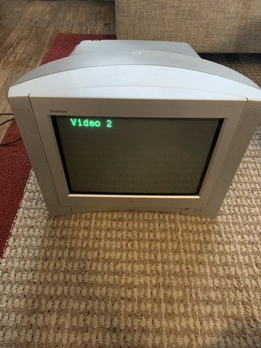 Sony Trinitron KV-13FS100 13 inch Flat Tube CRT Retro Gaming TV Tested ...
