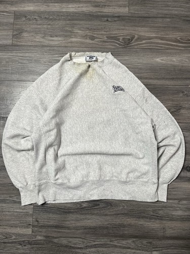 90s Lee Samuel Adam’s grey crewneck size xl with a good distress collar ...