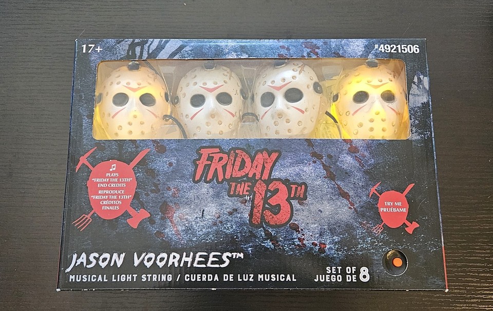 Friday The 13th GEMMY Jason Voorhees LED String Lights Musical Horror ...