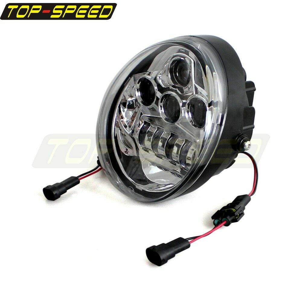 DOT Approved LED Headlight Hi/Lo Projector For Harley Street Rod V-ROD ...