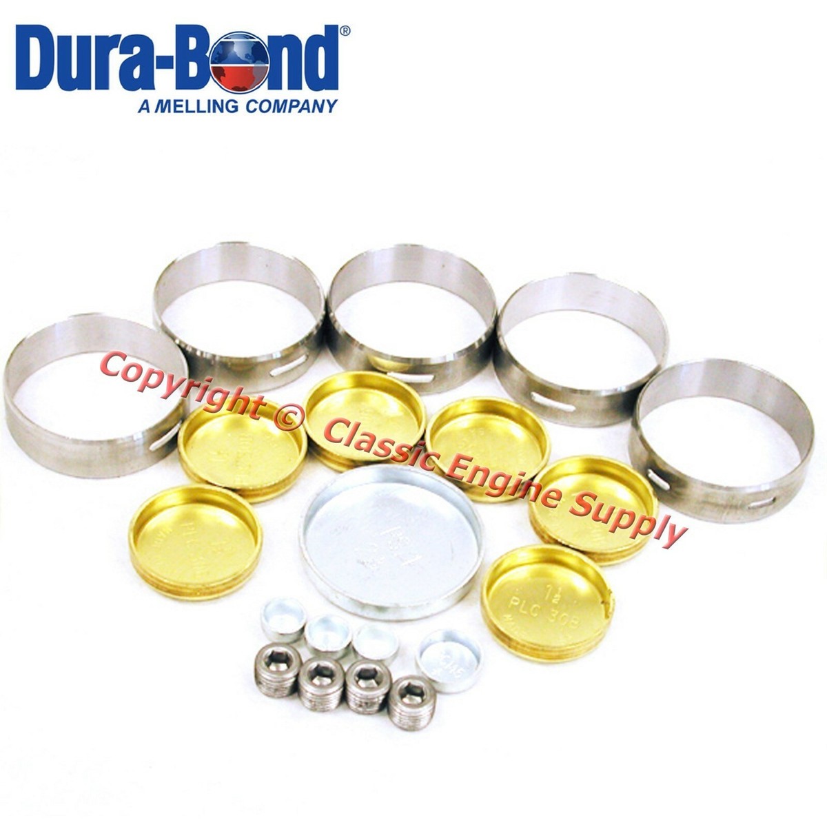 Ford 302 SBC Small Block Chevy Brass Freeze Plugs Hardware Kit 327 350 ...