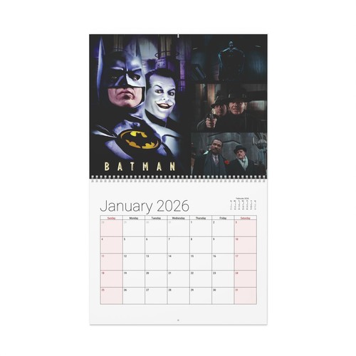 Batman 2026 Wall Calendar - Home Decor, Monthly, Classic Superhero ...