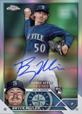 2023 Topps Chrome Update RC Rookie Auto Signature BRYCE MILLER Digital ...