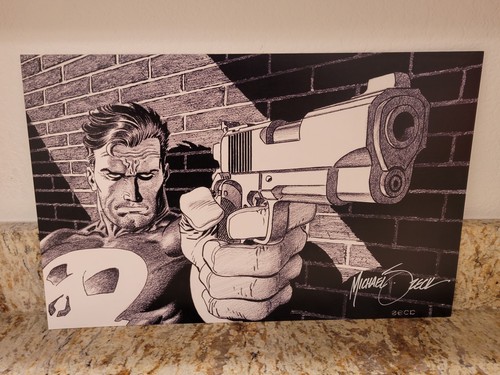 PUNISHER by Mike Zeck 11x17 Original Art Poster Print Marvel Comics ...