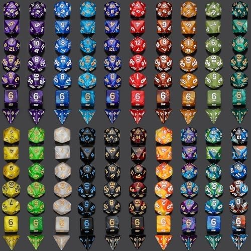 Polyhedral Dice Set 140 Pieces for RPG Games | eBay