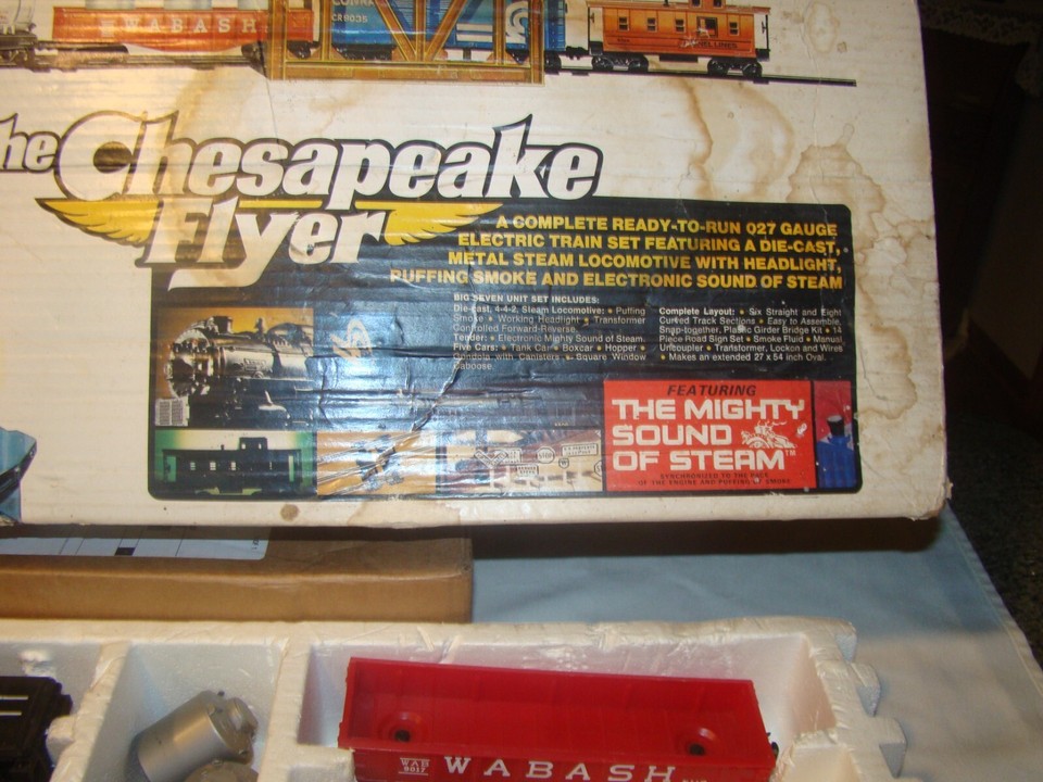 Vintage 1978 Lionel 6-1865 Chesapeake Flyer 7-Unit Train Set O-27 Gauge ...