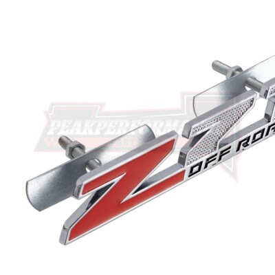 Red Z71 Off Road Front Grille Emblem Decal Badge For Silverado Colorado ...