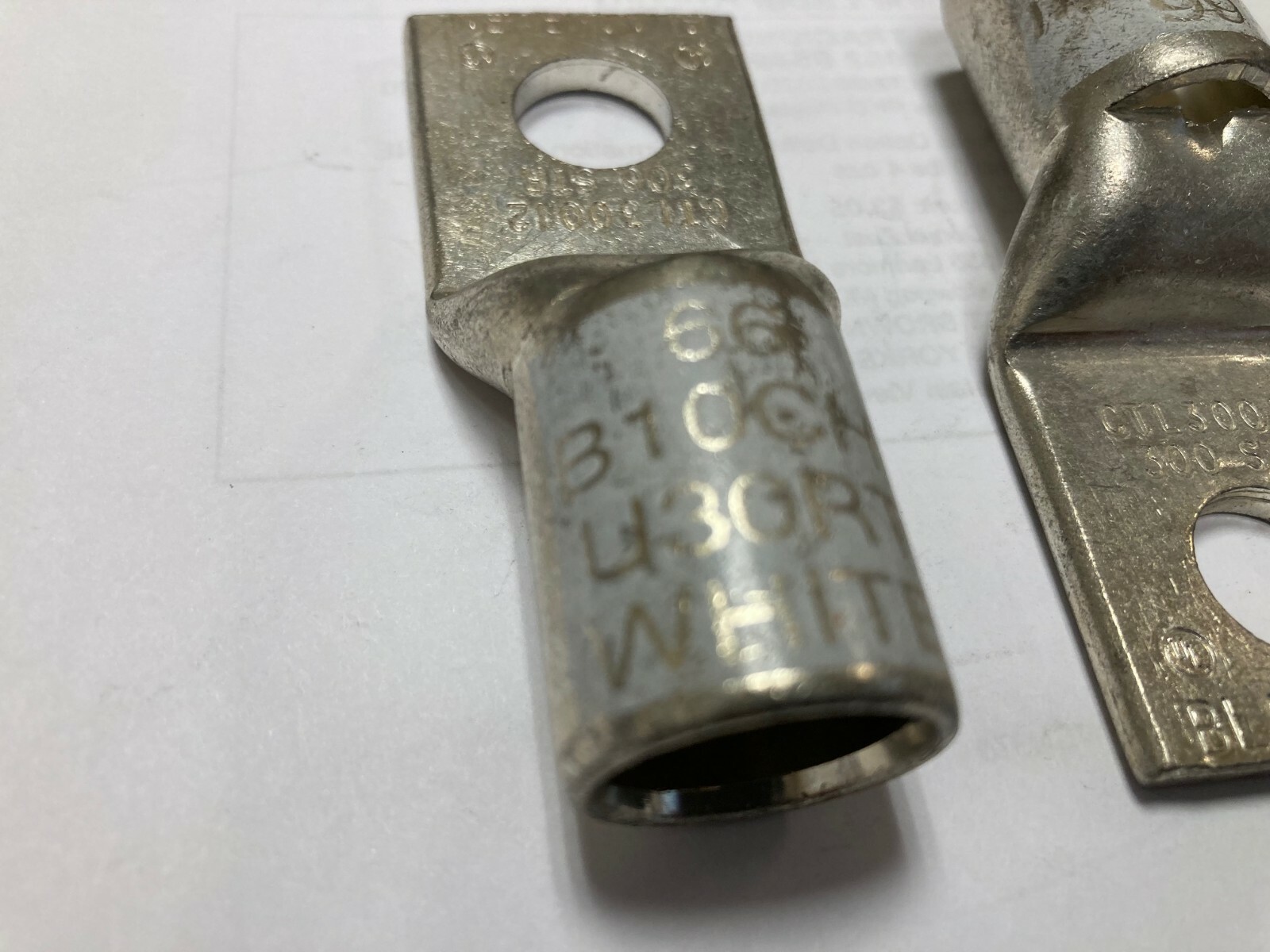 Lot of 3 ***, Blackburn CTL 30012, 300 MCM Lugs, New-Old-Stock, White ...