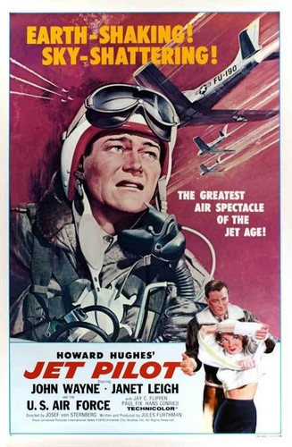 JET PILOT Movie POSTER 27x40 B John Wayne Janet Leigh Jay C. Flippen ...