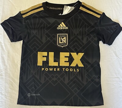 Adidas Kids LAFC Los Angeles Football Club Home Soccer Jersey GA7762 ...