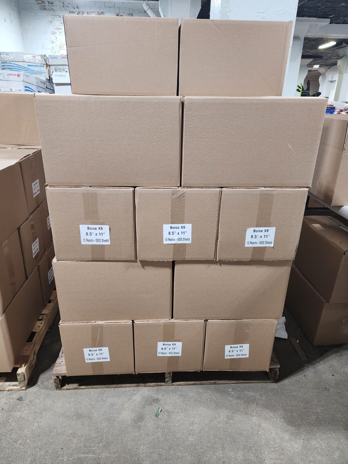 Pallet of Repack Printer Copy Paper, Letter Size 8.5 X11, 40 Cases 10 ...