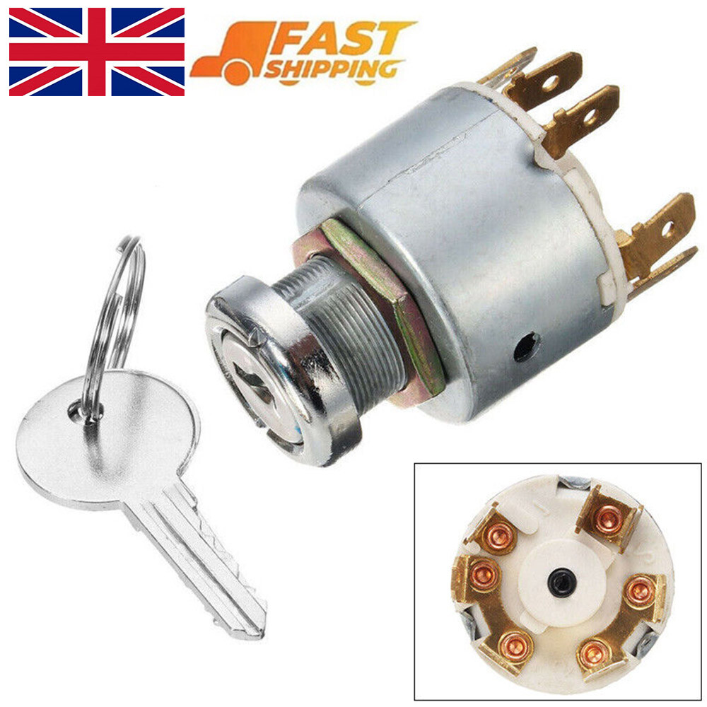 Universal 12V Ignition Switch Barrel Kit with 2 Keys For Car Motorcycle ...