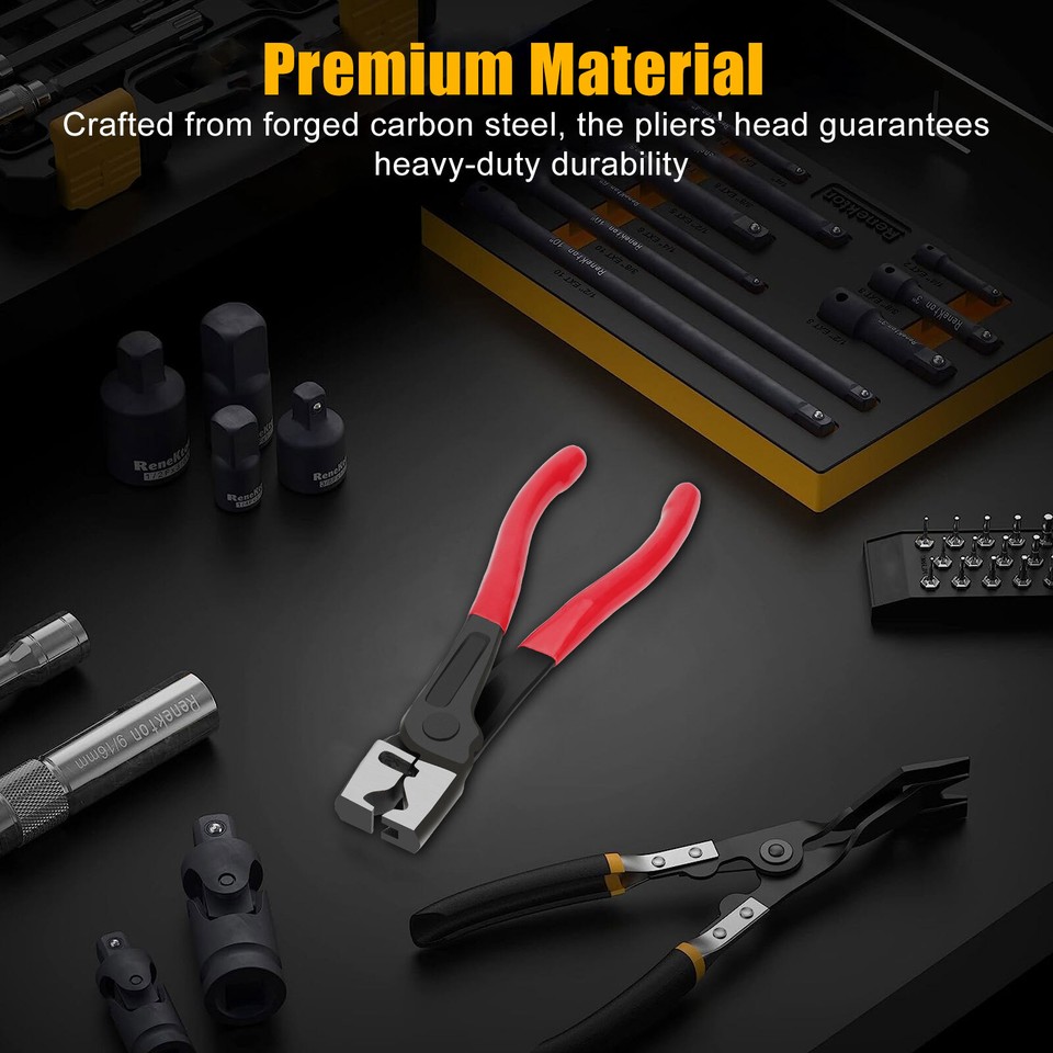 Clic & Clic-R Type Metal Hose Clip Plier Pipe Collar Clamp CV Boot ...