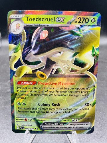 Pokemon Toedscruel ex 005/091 Paldean Fates Double Rare Holo NM | eBay