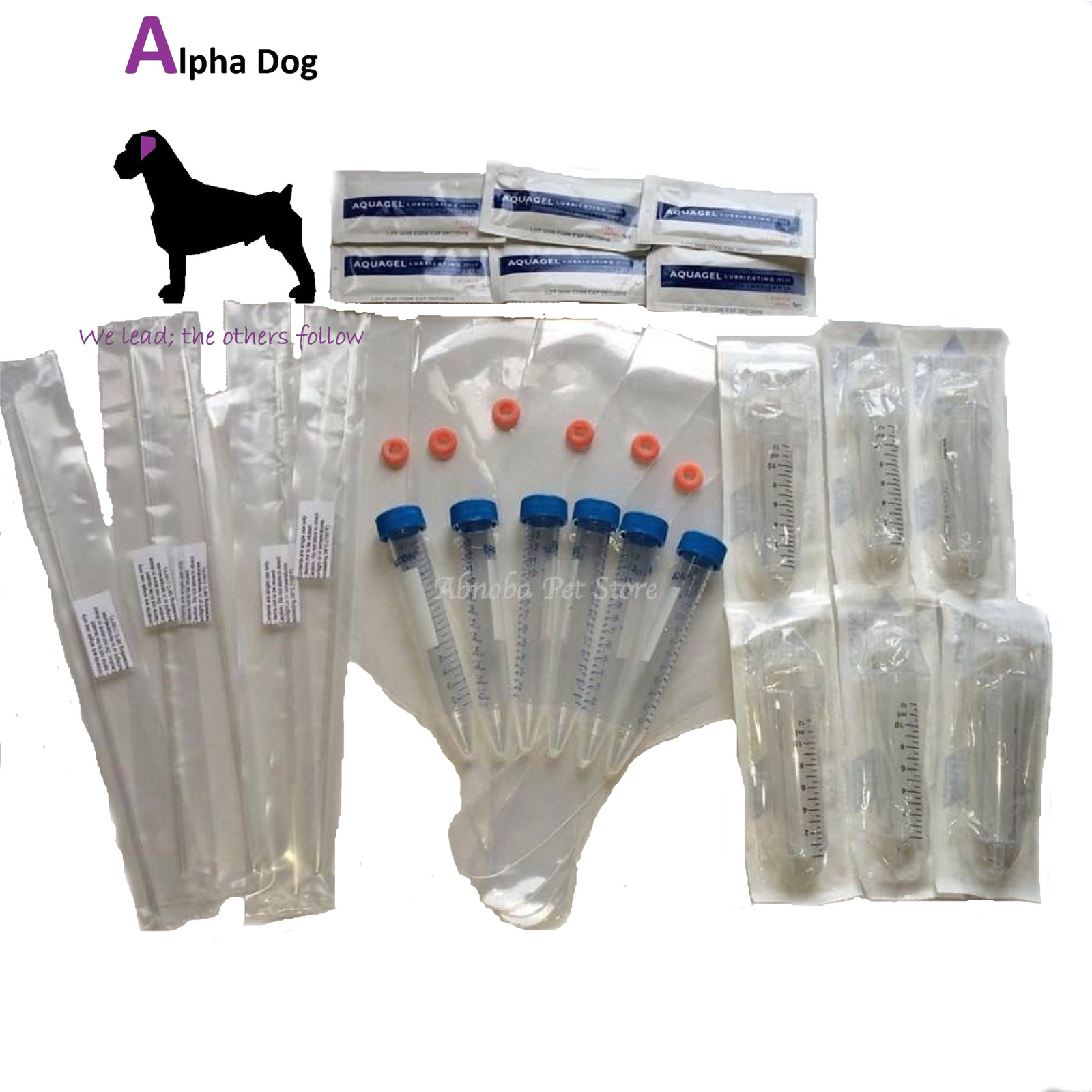 6 Complete Dog ArtificiaI Insemination Kits Tubes Canine AI Breeding ...