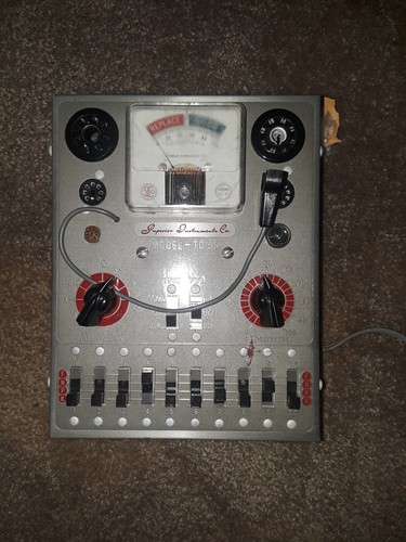Superior Instruments Model TC-55 Tube Tester, semi-working w/ case and ...