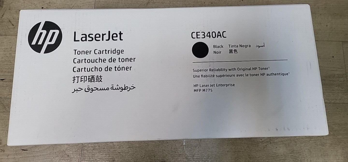 Genuine HP CE340AC Black Toner Cartridge 886111124947 | eBay