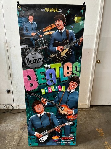 Stern Beatles Pinball Machine Banner 24' x 62' | eBay