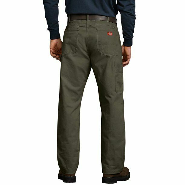 Dickies 1939rms Relaxed Fit Moss Green Rinsed Carpenter Utility Work ...