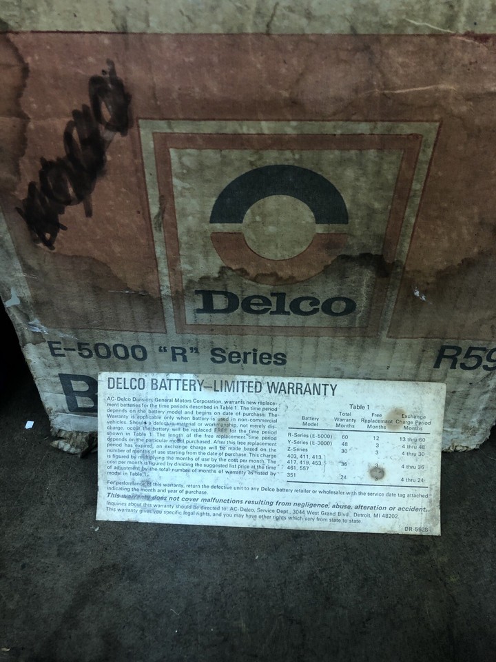 Delco E5000 R59 Battery | eBay