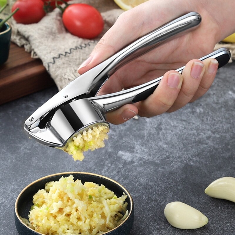 Gingers Press Squeezer Handheld Garlic Smasher Tool Easy to Squeeze ...