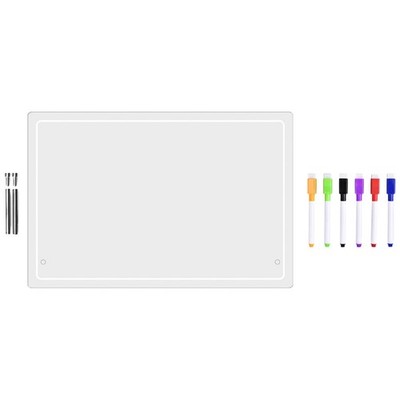 Clear Memo Board Erasable for Desk Desktop Daily Planner Whiteboard ...