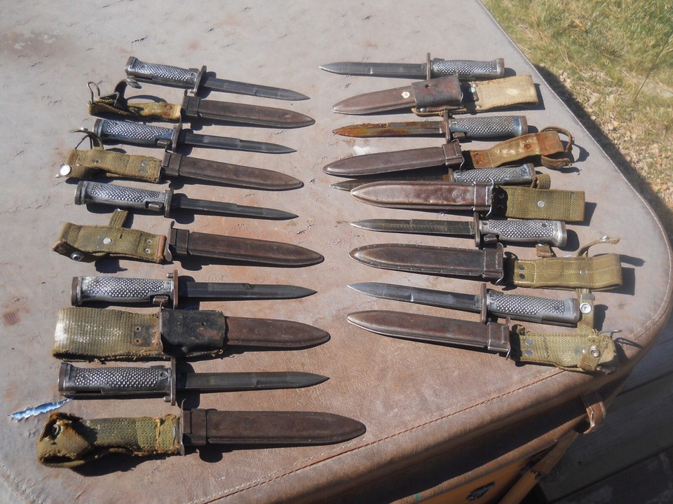 10 Turkish Military Issue M1 Garand Rifle Bayonet M-5A1 model w ...