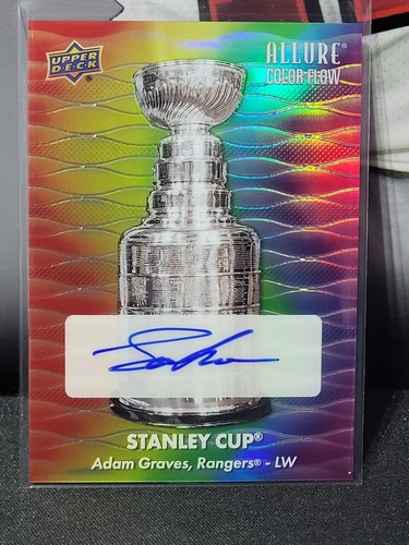 2023-24 Upper Deck Allure Color Flow Full Rainbow Auto Stanley Cup Adam ...