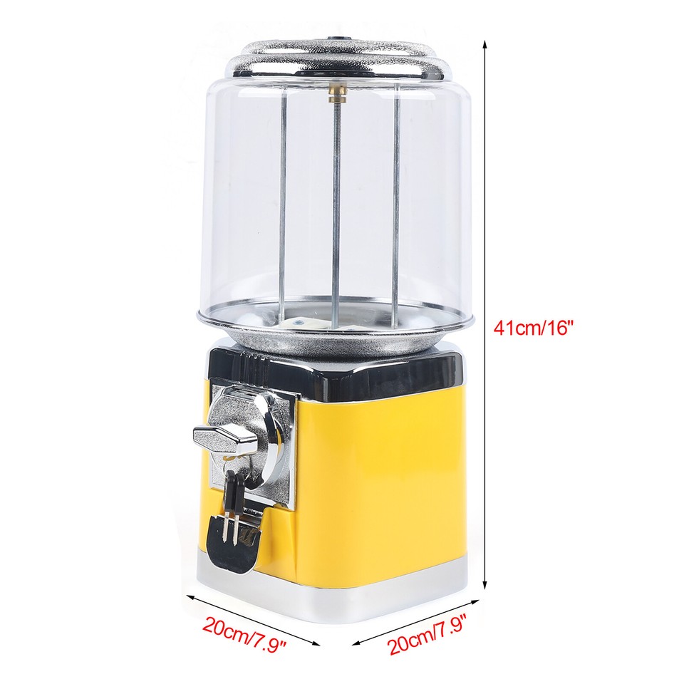 Bulk Vending Gumball Candy Machine Countertop Treat Dispenser Metal ...