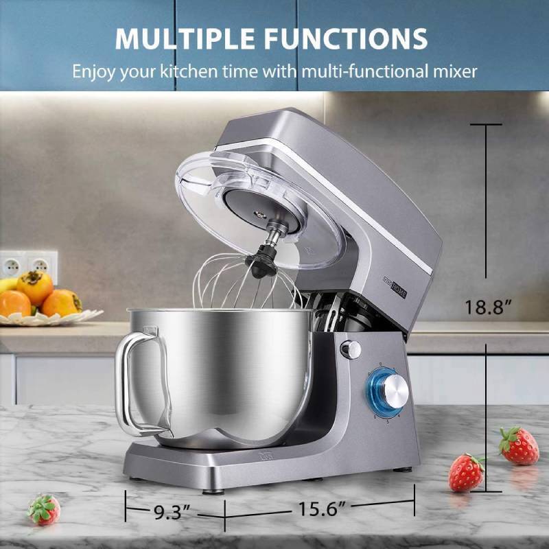 Stand Mixer 6QT 7.5QT Tilt-Head Kitchen Electric Food Mixer Bowl with ...