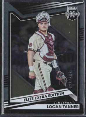 2023 Elite Extra Edition 423/999 #55 Logan Tanner RC - Reds MINT | eBay