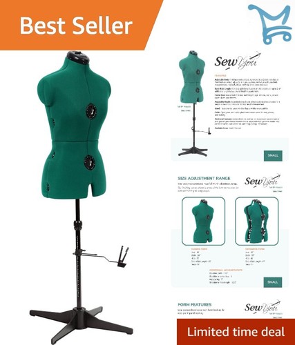 Adjustable Dress Form Small Sewing Mannequin for Dressmaking Tailoring ...