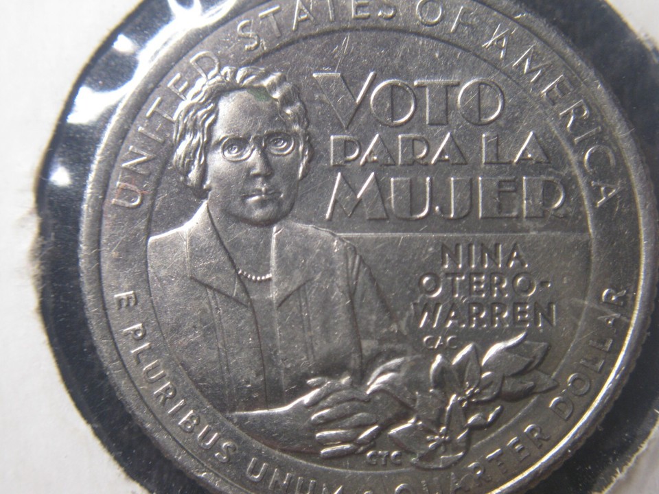 2022 D Quarter Error Nina Otero Warren Deform Mouth George Neck Die ...