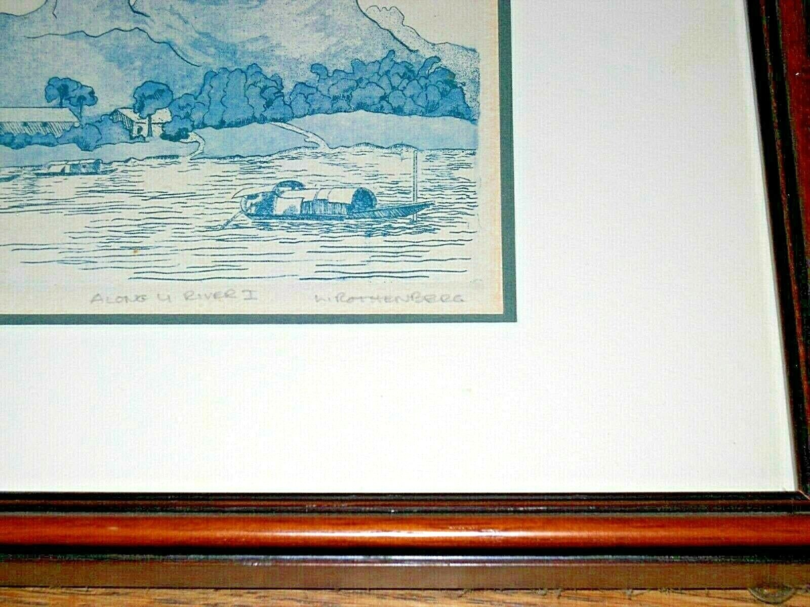 Original Lillian Rothenberg Etching Along LI River 1 Signed #8/100 D ...