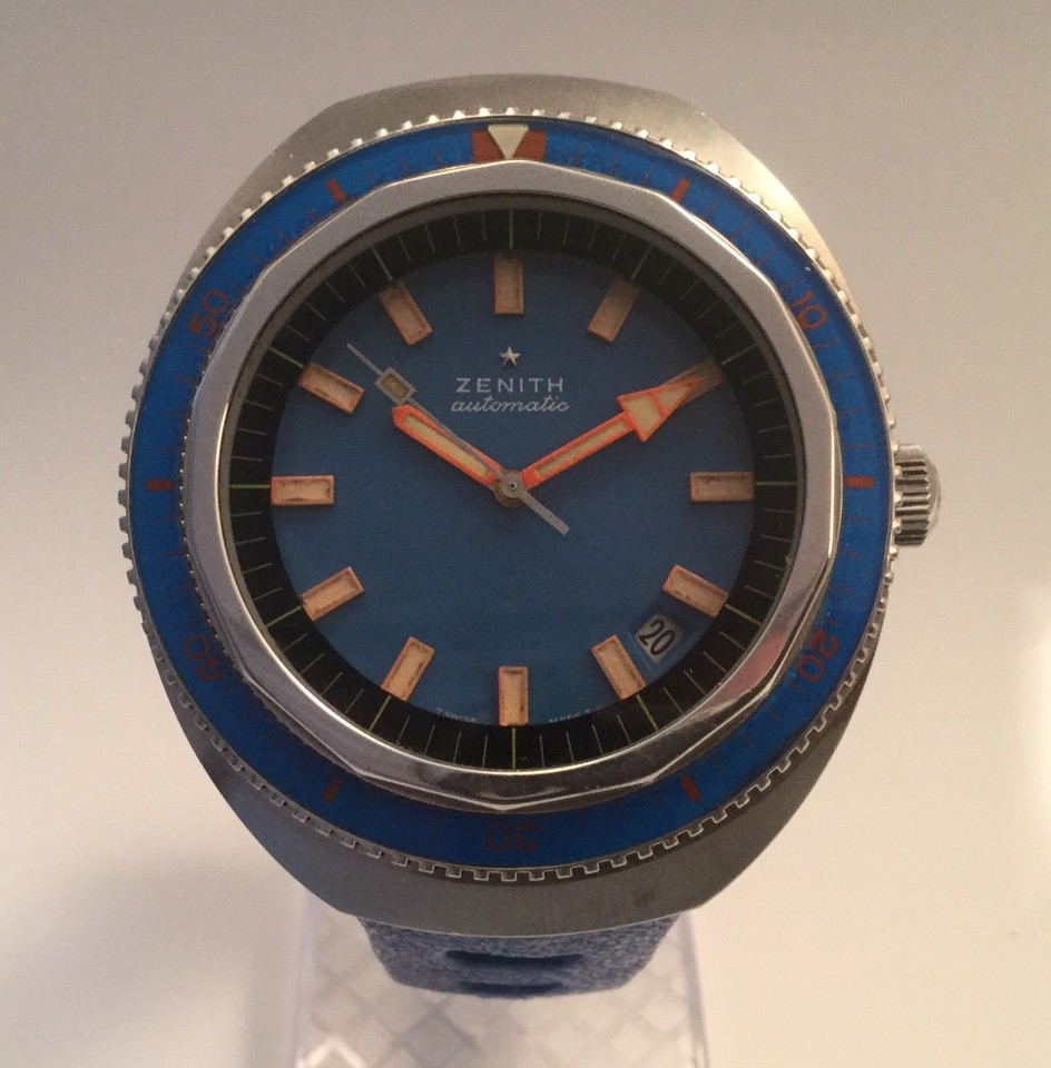 Zenith Sub Sea, A3637, 1000 mt, year 1970 vintage, with box | eBay