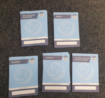 White Rose Maths Year 6 Workbooks Decimals Algebra Fractions Ratio Area ...