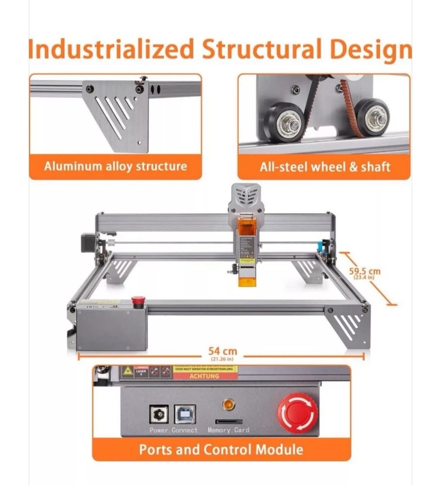 C5 Laser Engraver ,10W Laser Engraving Cutting Machine For Wood ...