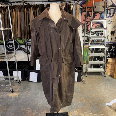 Outback Trading Company brown waxed canvas Waterproof Duster trench ...