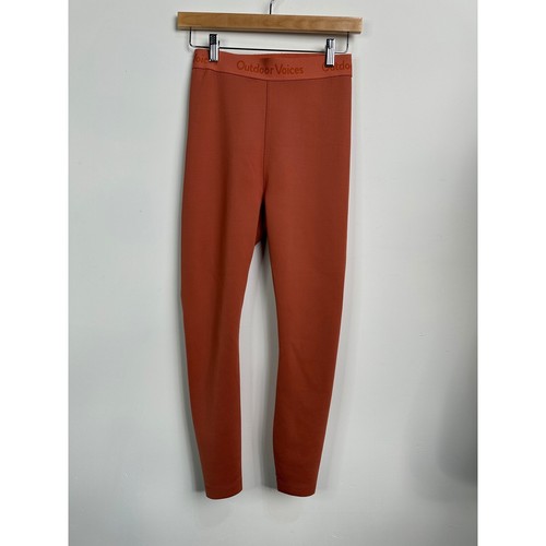 Outdoor Voices Warmup Leggings High Rise Compression Activewear Orange ...