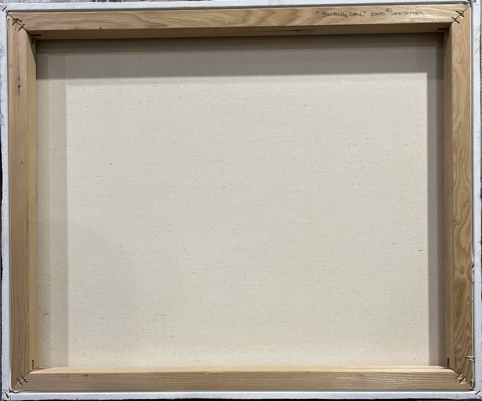 Art Oil Painting “SETTING SAIL” Original By Artist Lee Byers 20x24 | eBay