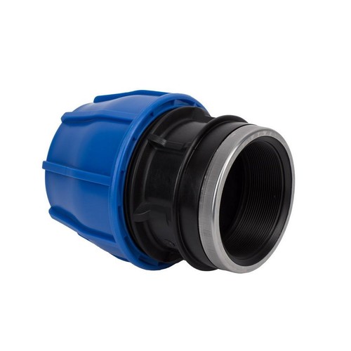 63mm PE× 2" FI BSP PN16 BLUE LINE METRIC POLY PIPE END CONNECTOR PUSH ...
