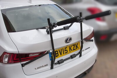 2 BICYCLE BIKE CAR CYCLE CARRIER RACK UNIVERSAL FITTING SALOON ...