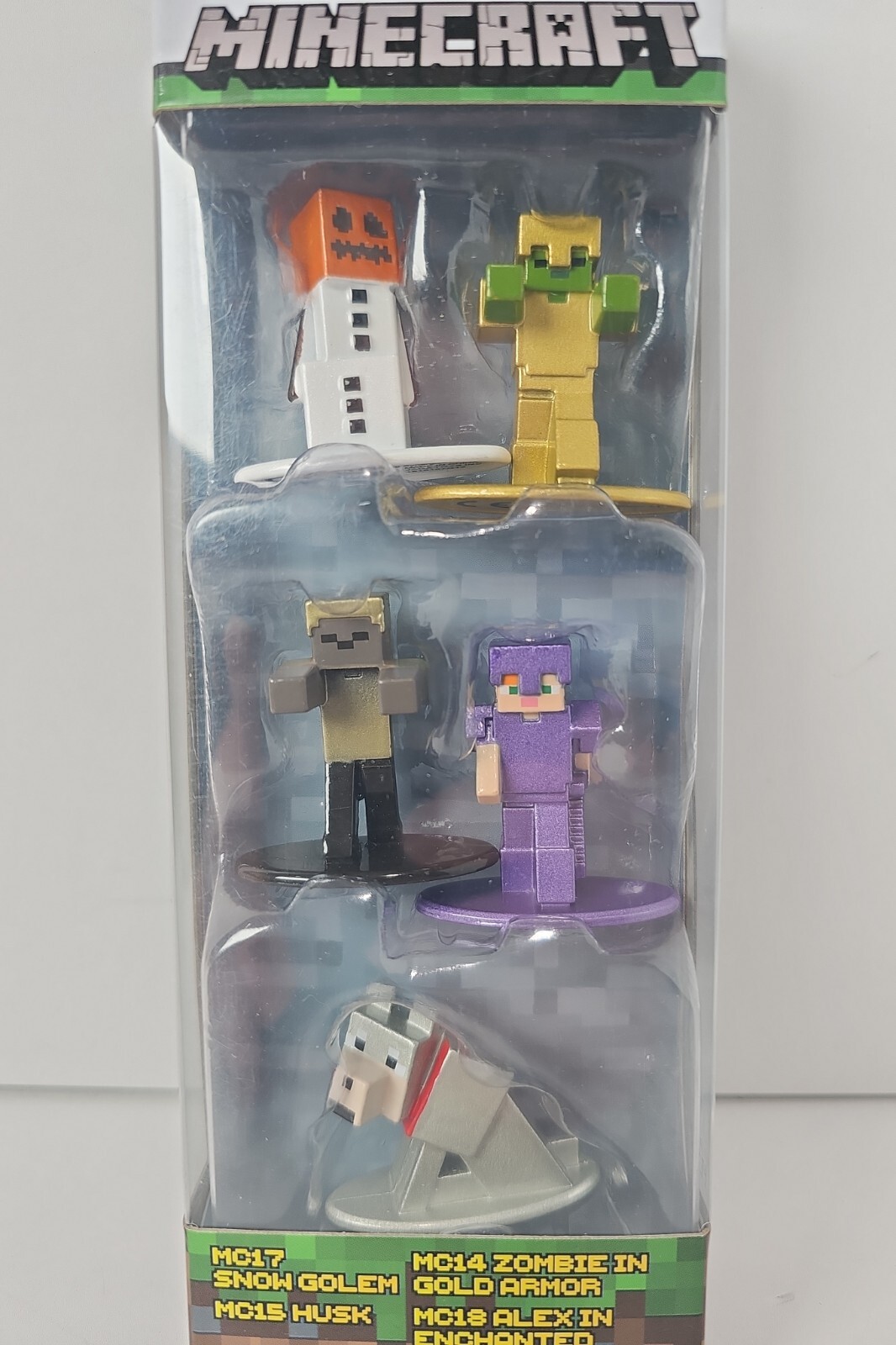 MINECRAFT Nano Metalfigs Diecast Figures Set of 5 #30126 Husky Zombie ...