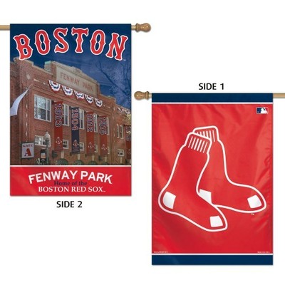 BOSTON RED SOX FENWAY PARK 2 SIDED HOUSE FLAG 28"X40" VERTICAL BANNER ...