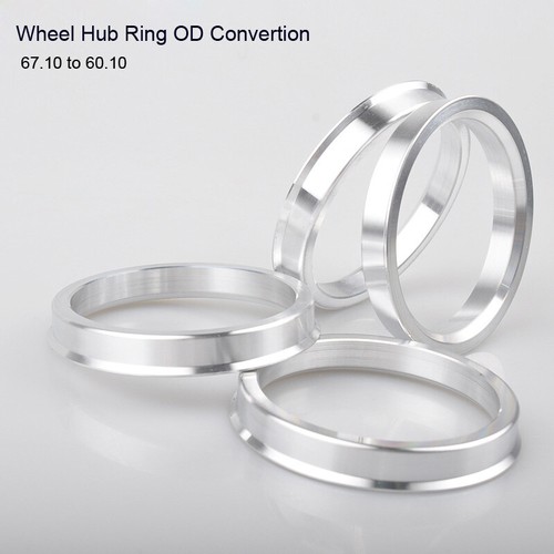 Wheel Hub Spigot Ring Center Hub Ring OD 67.1 MM to ID 60.1 MM Aluminum ...